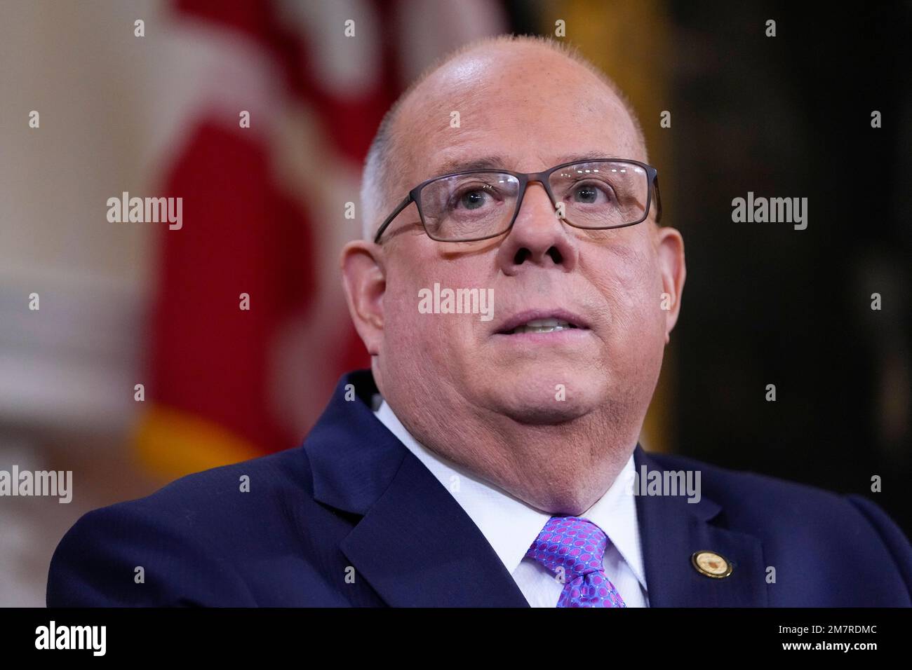 Maryland Gov. Larry Hogan addresses supporters after giving his ... Maryland Gov. Larry Hogan addresses supporters after giving his ...