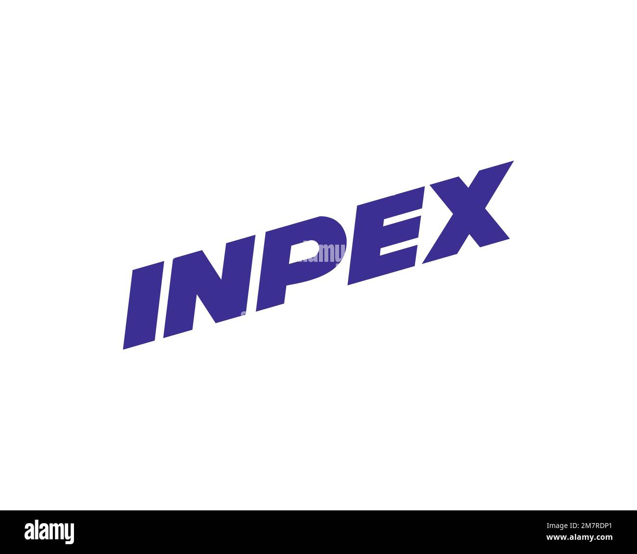 Inpex, rotated logo, white background Stock Photo - Alamy