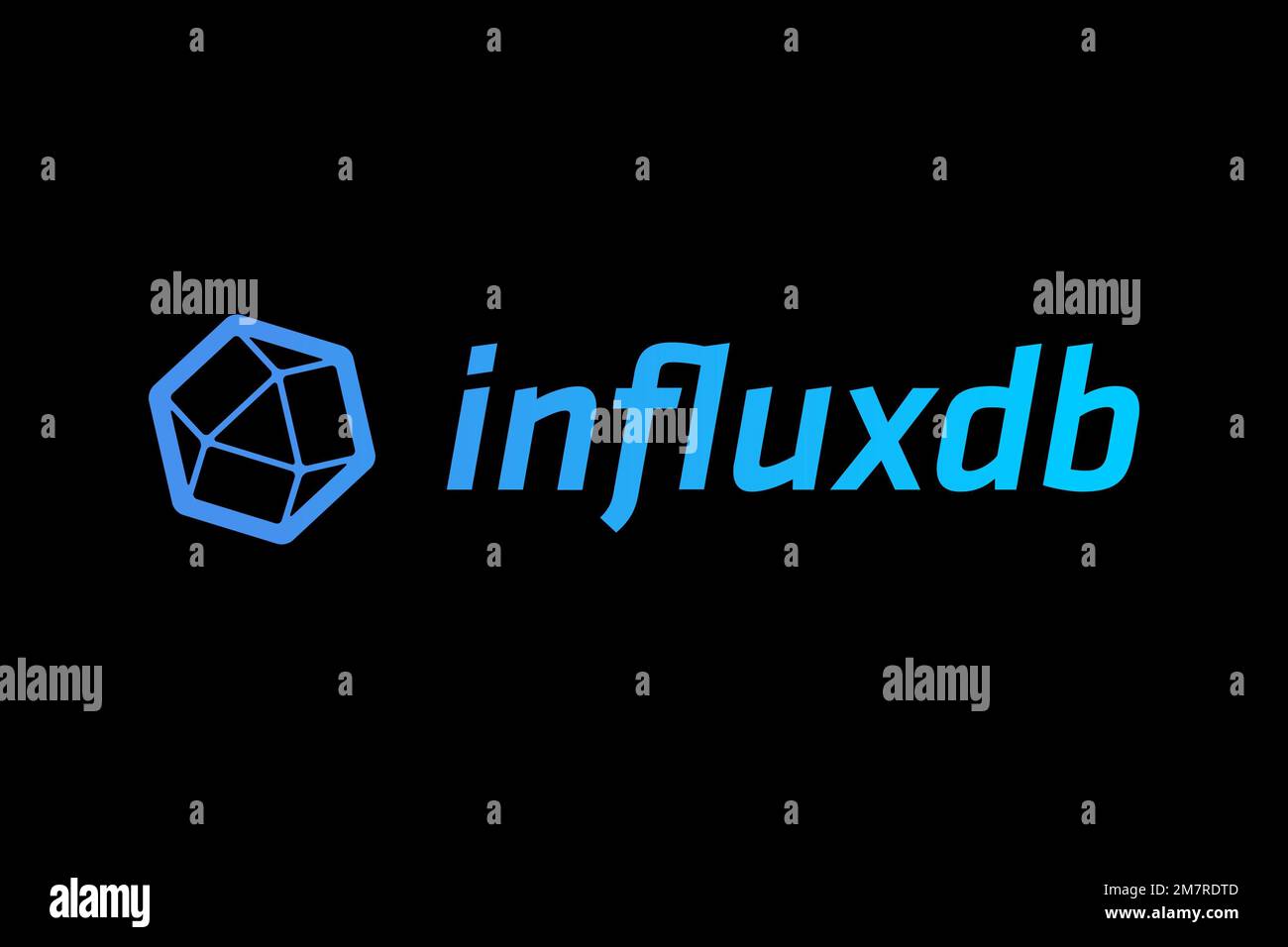 InfluxDB, Logo, Black background Stock Photo - Alamy