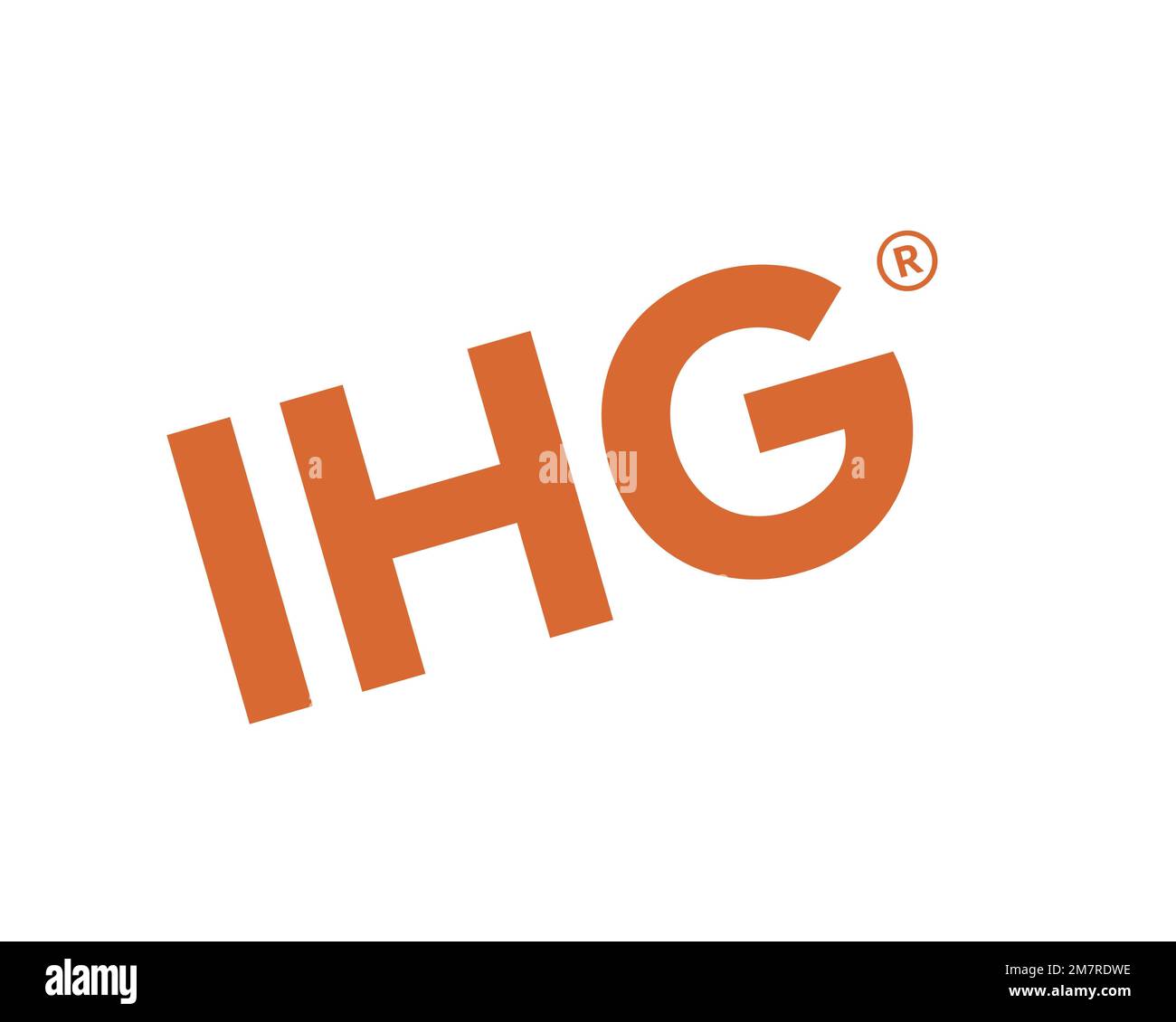 InterContinental Hotels Group, rotated logo, white background Stock ...