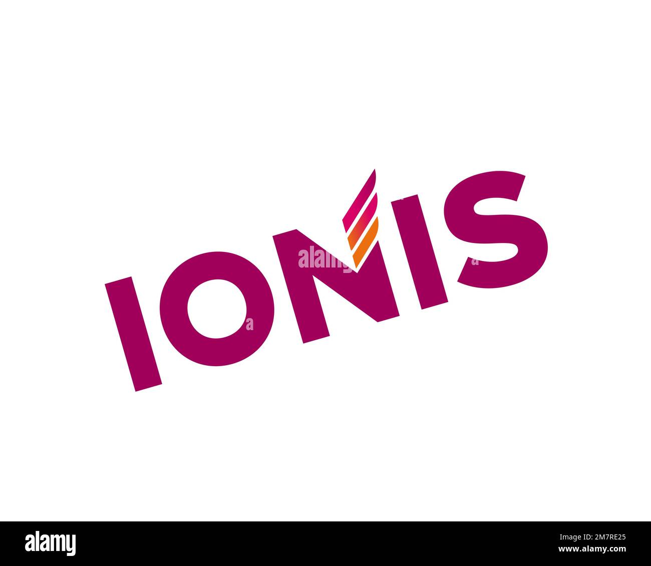 Ionis Pharmaceuticals, rotated logo, white background Stock Photo - Alamy