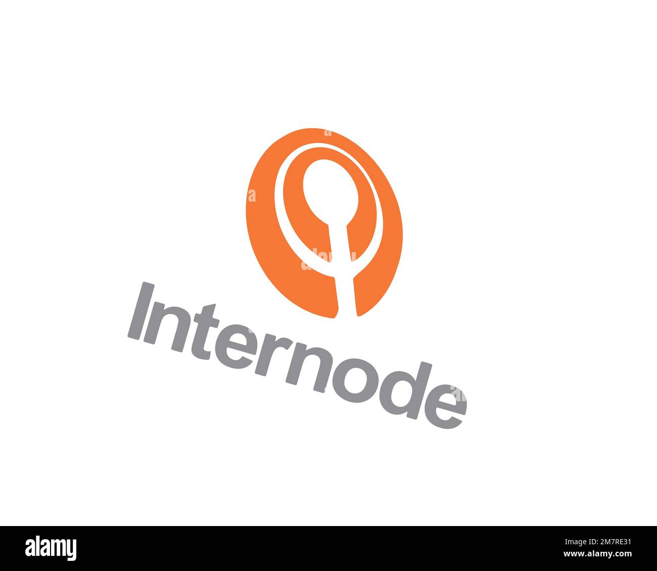 Internode ISP, rotated logo, white background B Stock Photo - Alamy