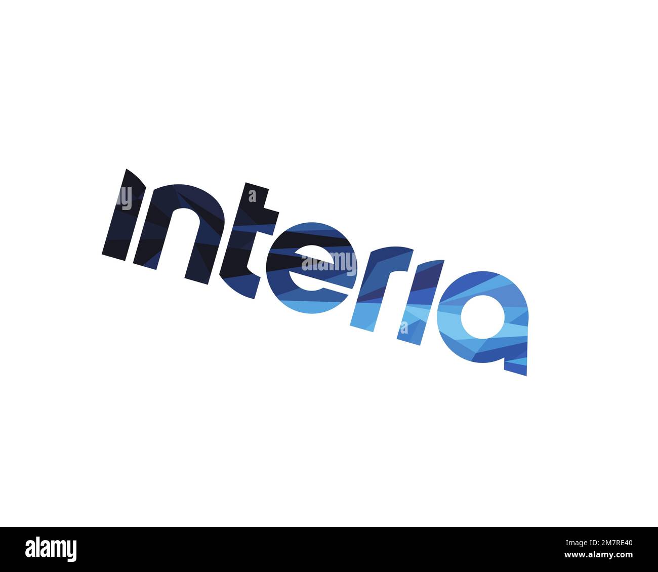Interia, rotated logo, white background B Stock Photo - Alamy