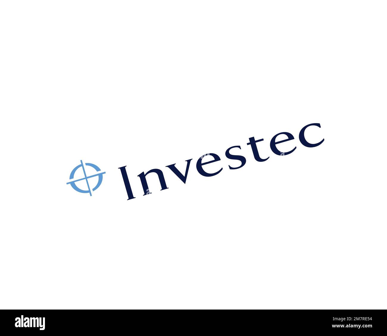 Investec, rotated logo, white background Stock Photo - Alamy