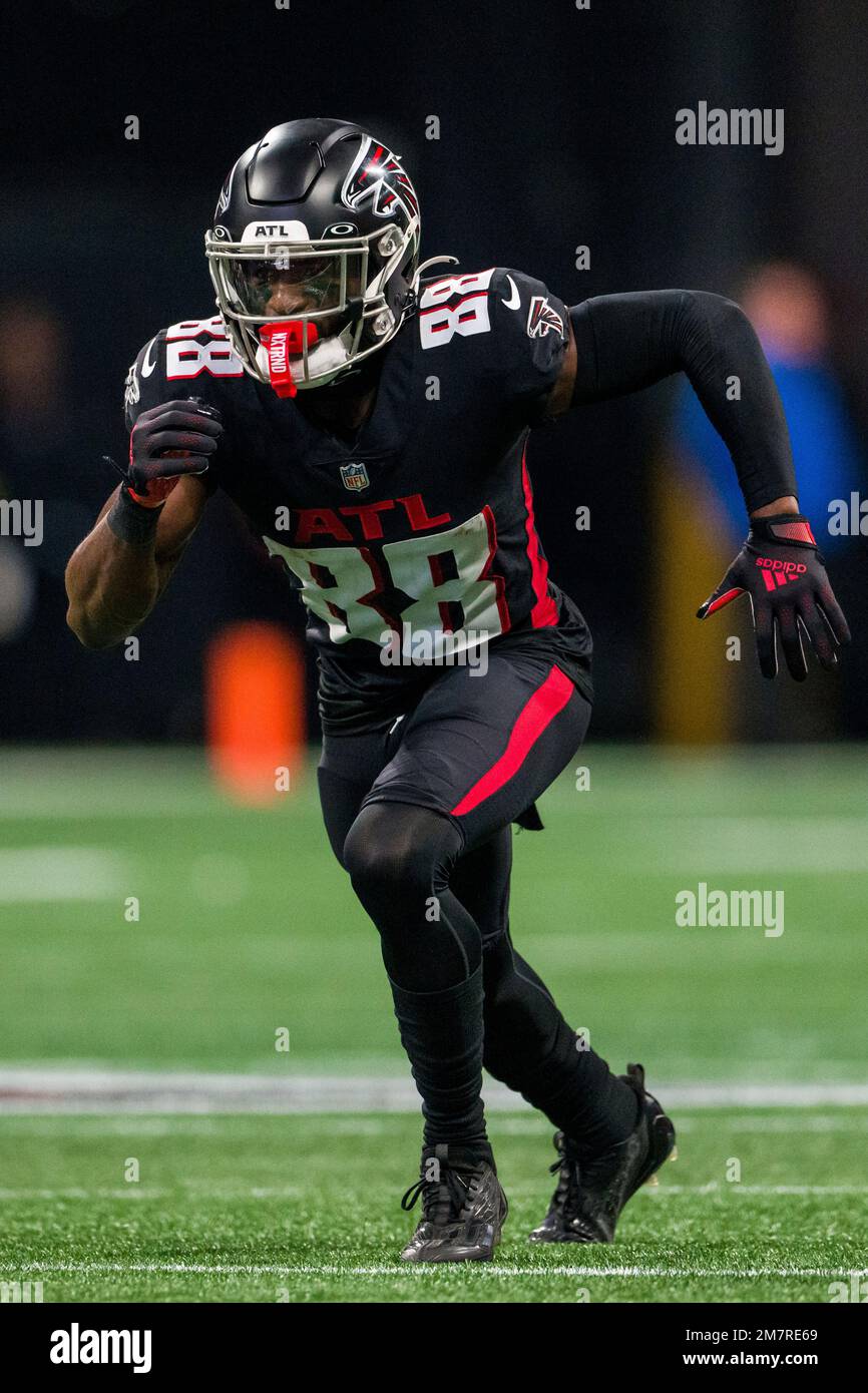 Atlanta Falcons wide receiver Frank Darby (88) works during the second ...
