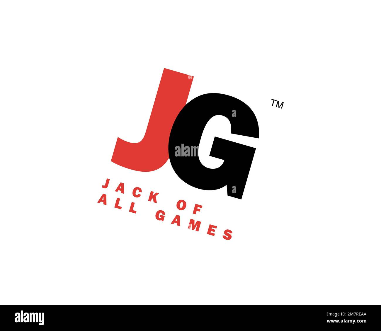 Jack of All Games, Rotated Logo, White Background B Stock Photo - Alamy