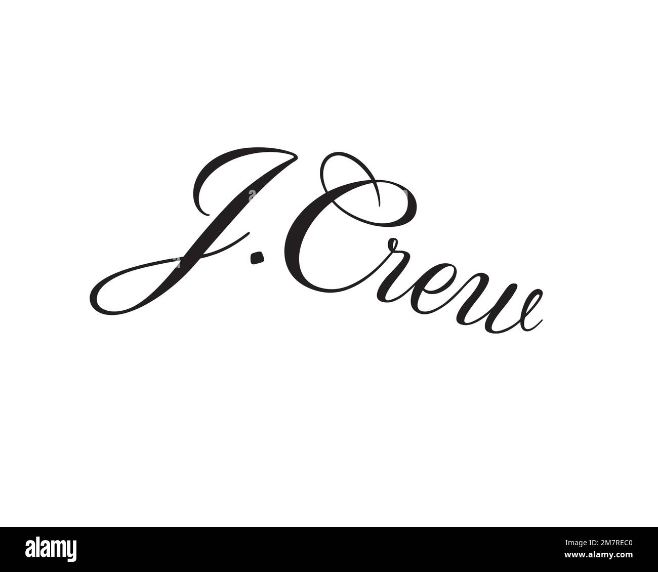 J. Crew, rotated logo, white background B Stock Photo - Alamy