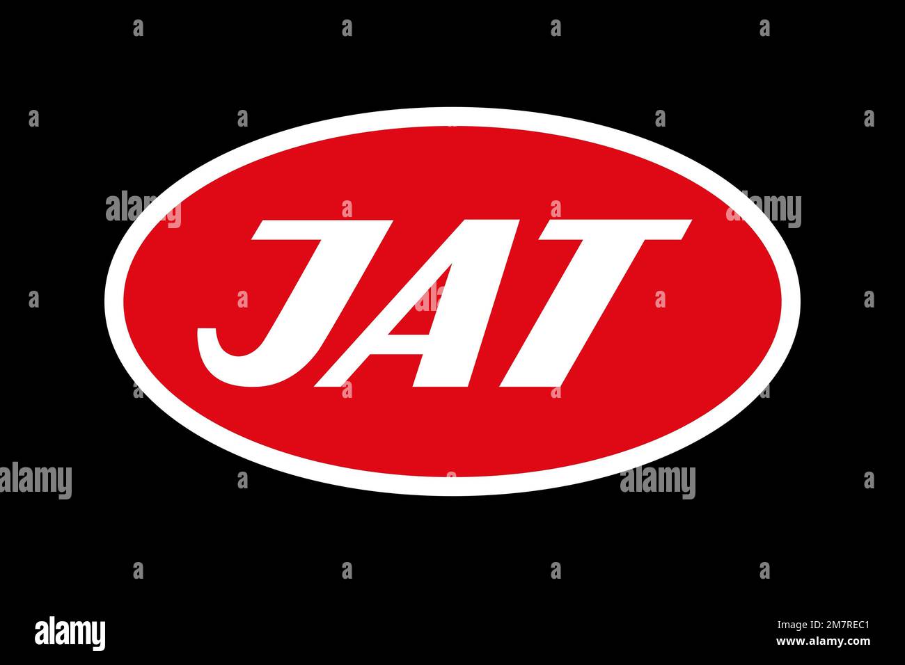 Jat Airways, Logo, Black background Stock Photo - Alamy