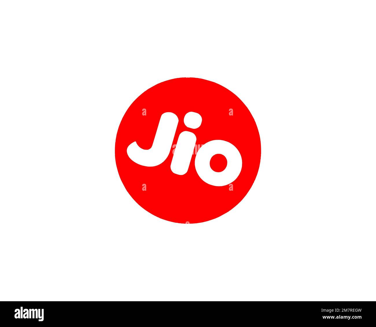 Jio, rotated logo, white background B Stock Photo - Alamy