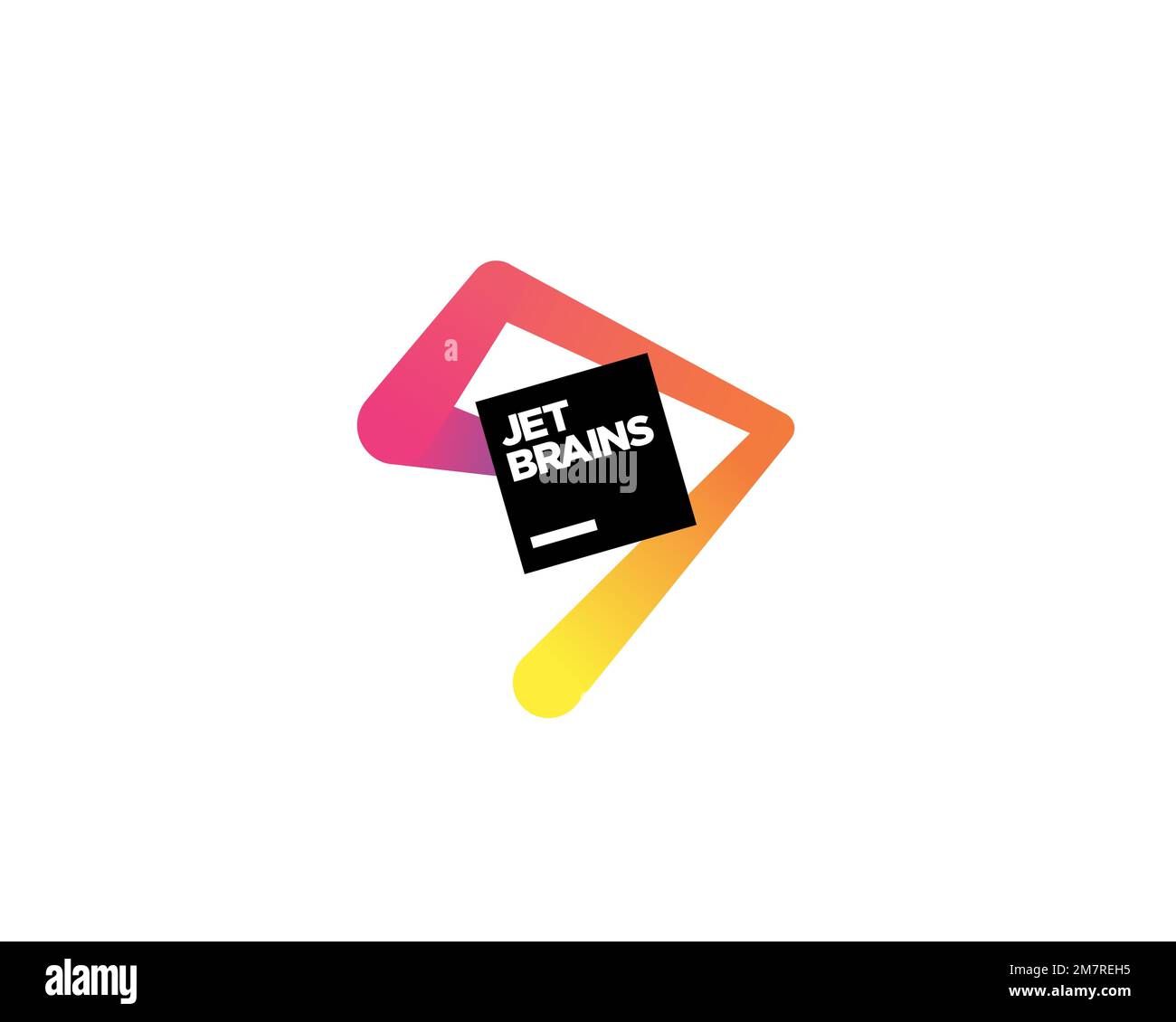JetBrains, rotated logo, white background Stock Photo - Alamy