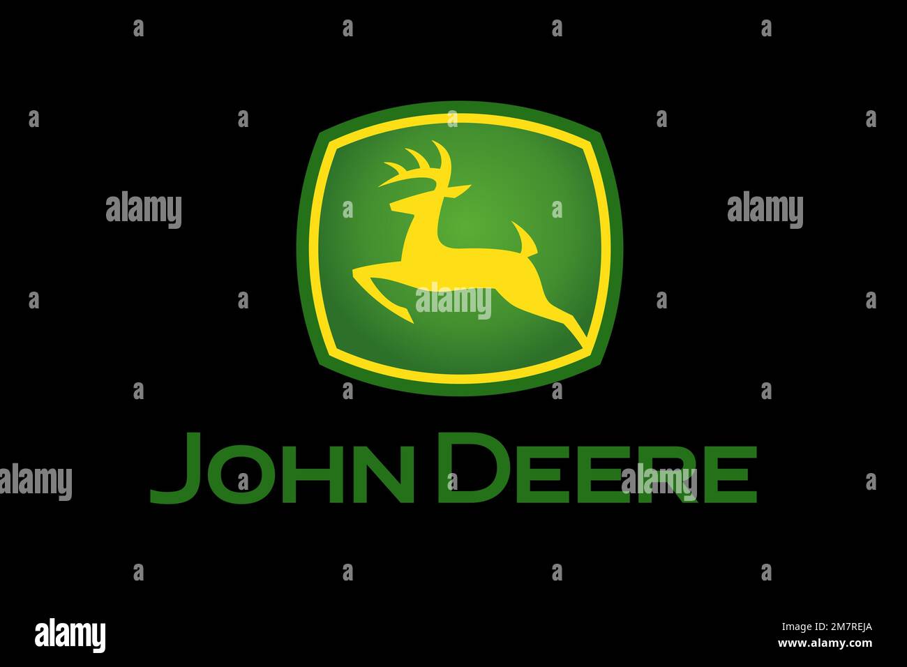 Black John Deere Logo