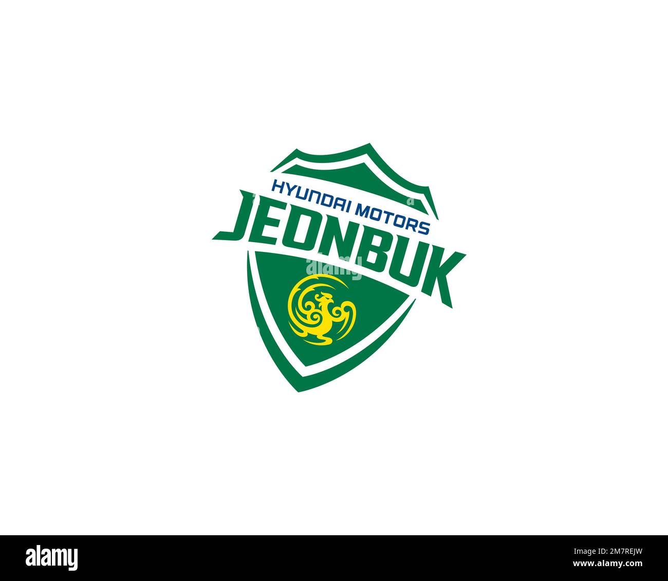 Jeonbuk Hyundai Motors FC, Rotated Logo, White Background B Stock Photo ...