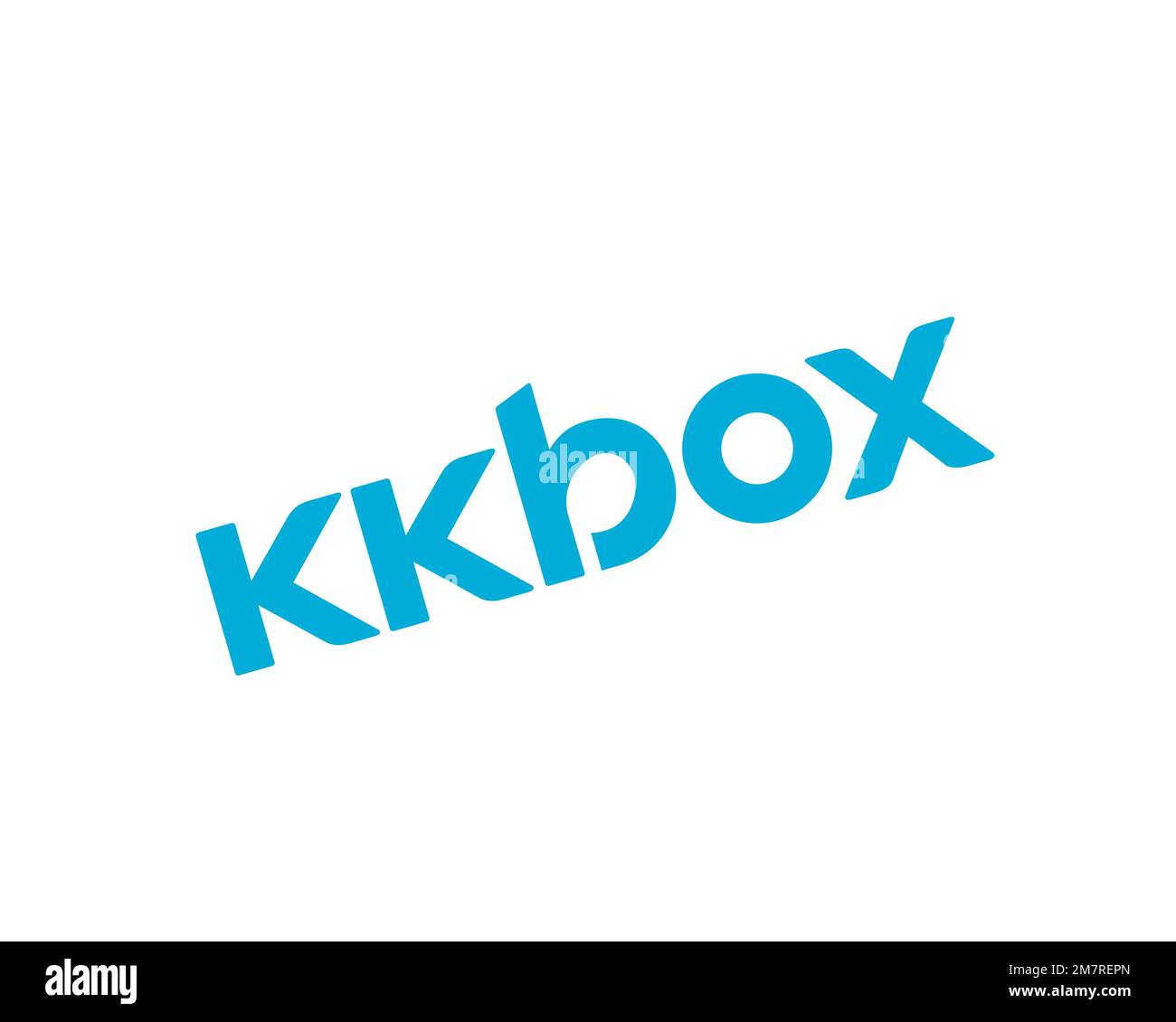 KKBox, rotated logo, white background Stock Photo - Alamy