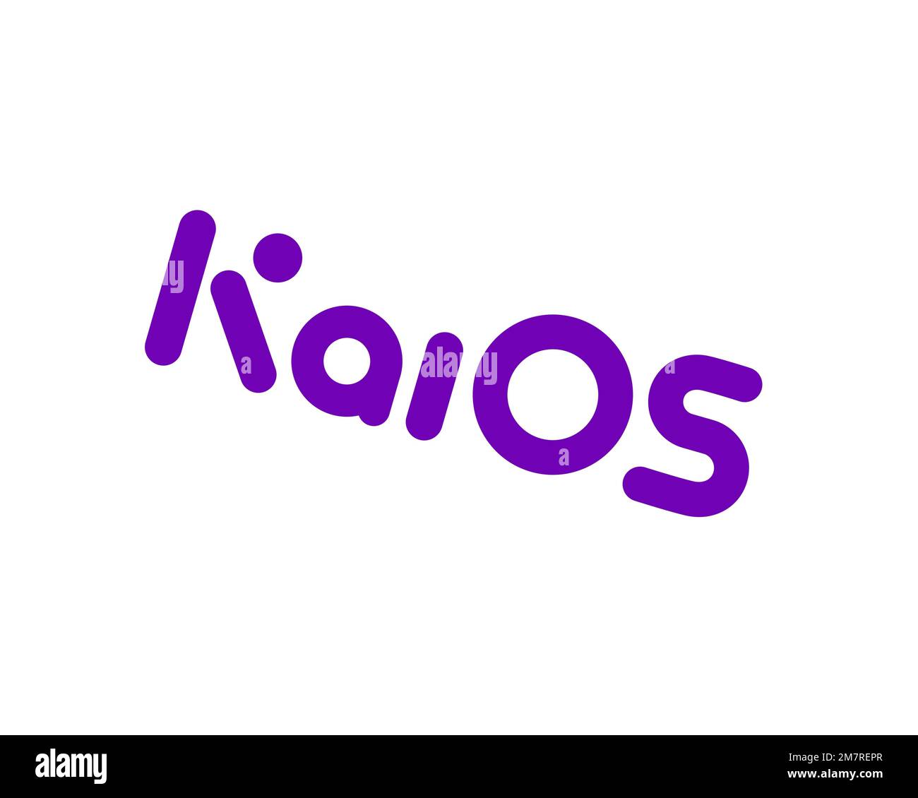 KaiOS, rotated logo, white background B Stock Photo - Alamy