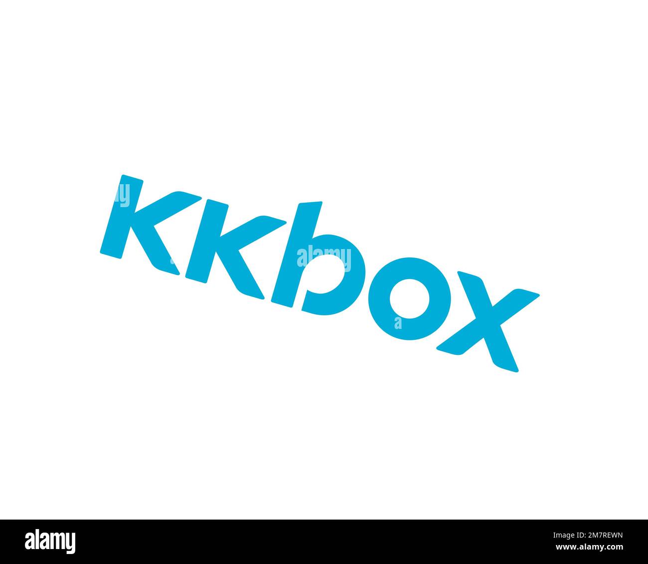 KKBox, rotated logo, white background B Stock Photo - Alamy