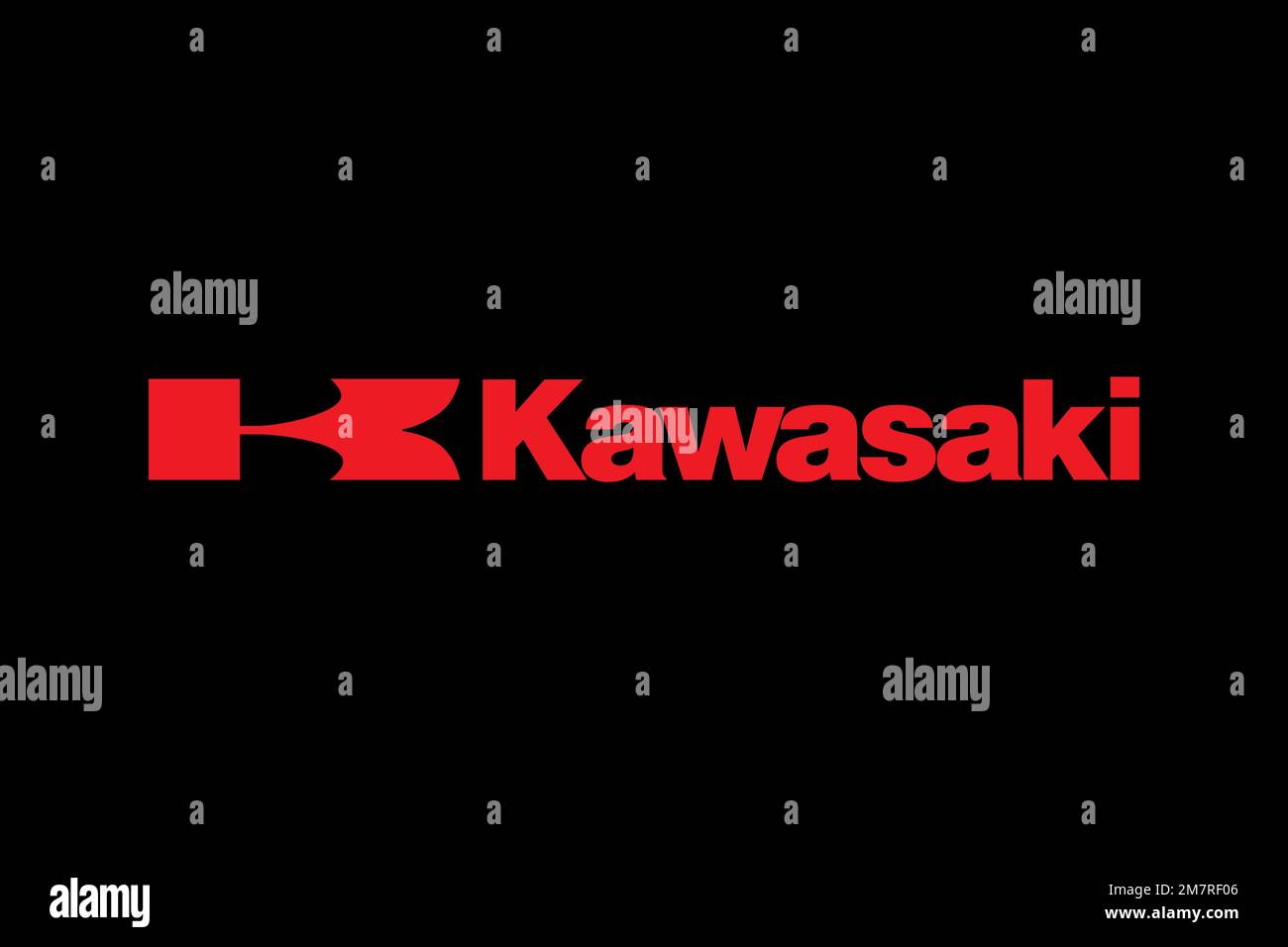 Kawasaki Motors Philippines, Logo, Black Background Stock Photo - Alamy