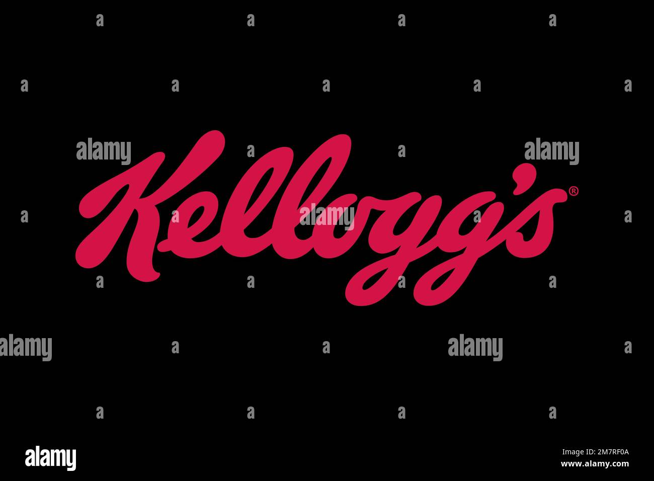 Kellogg's, Logo, Black background Stock Photo - Alamy