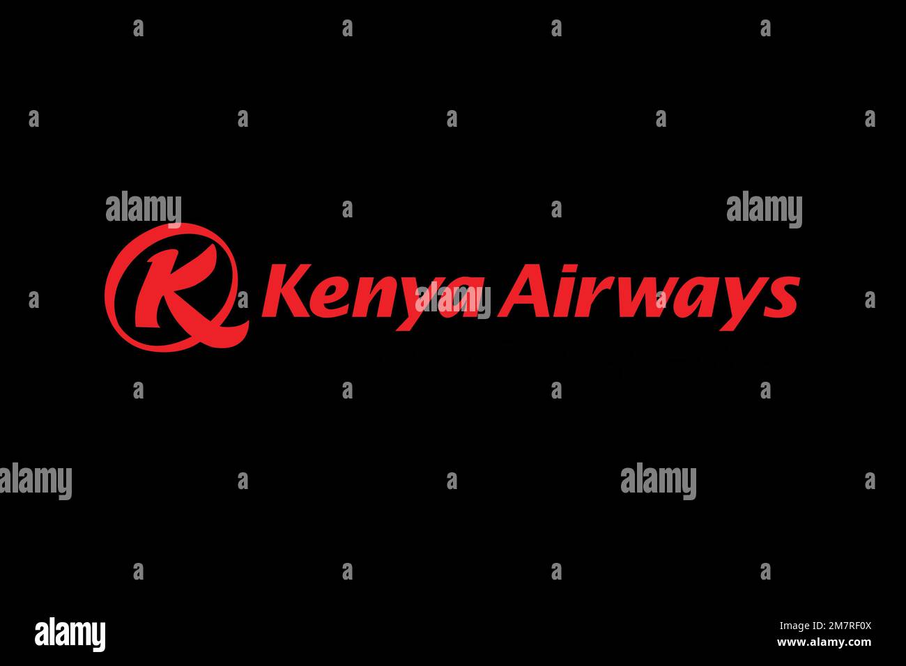 Kenya Airways, Logo, Black background Stock Photo - Alamy