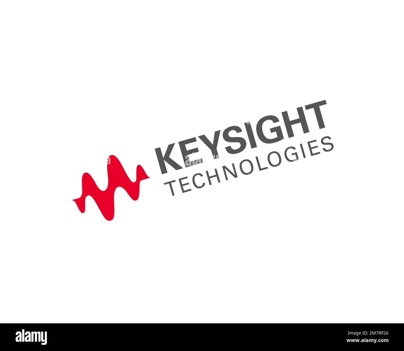 Keysight, rotated logo, white background Stock Photo - Alamy