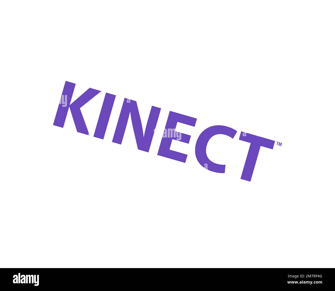 Kinect, rotated logo, white background B Stock Photo - Alamy