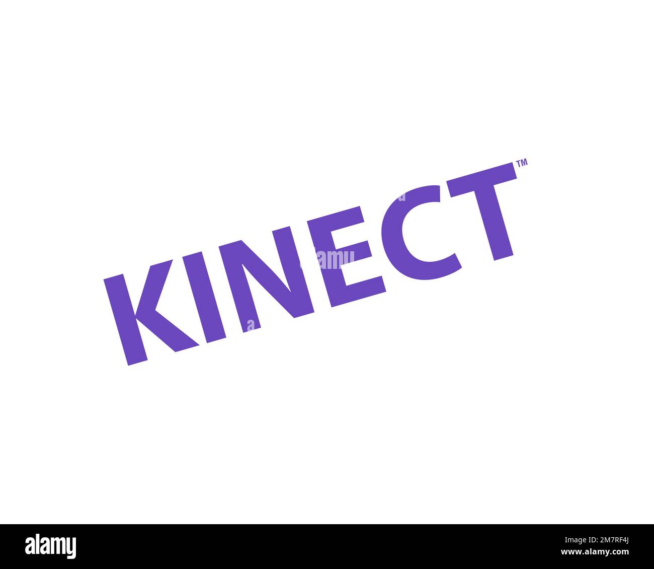 Kinect, rotated logo, white background Stock Photo - Alamy