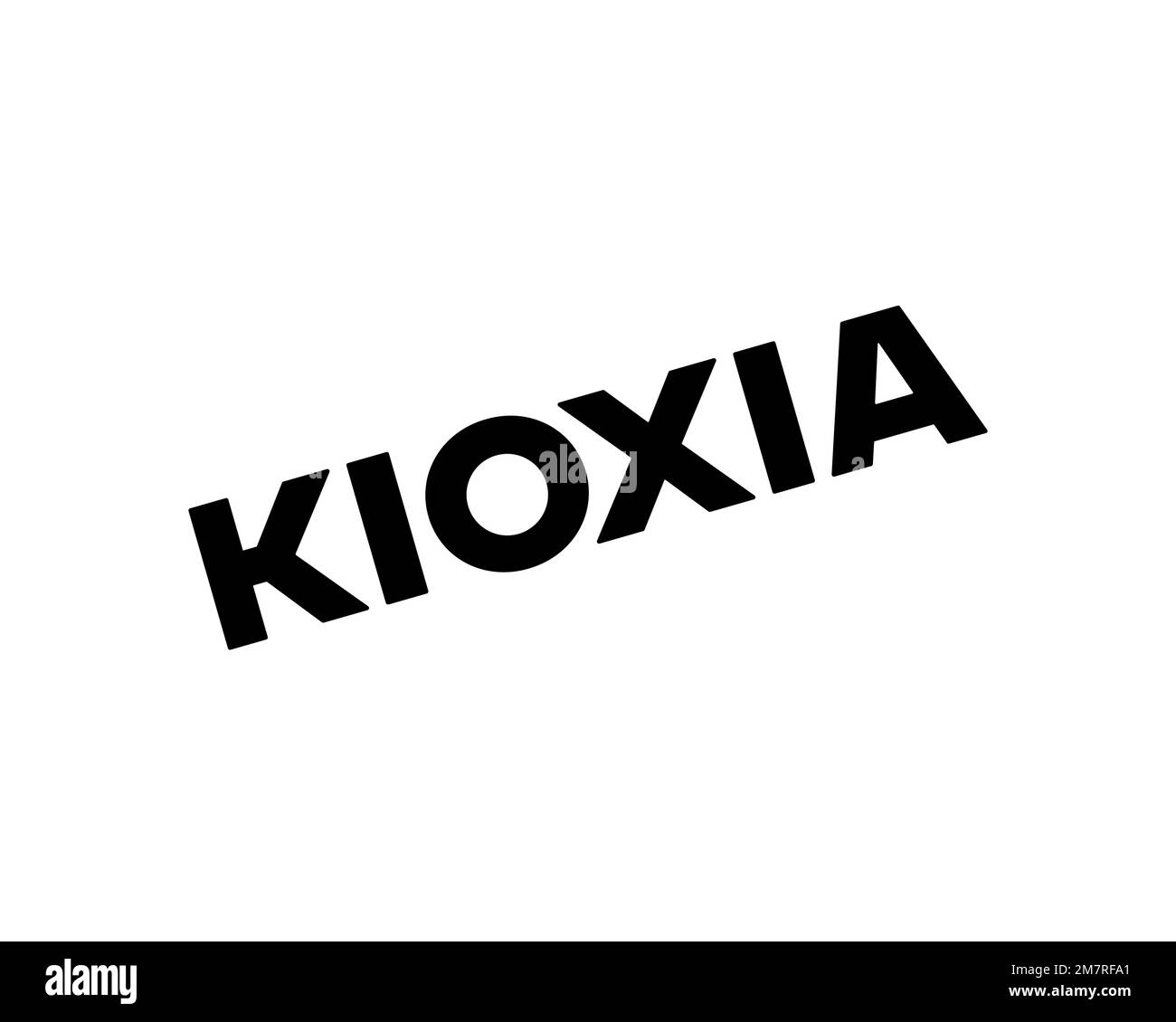 Kioxia, rotated logo, white background Stock Photo - Alamy