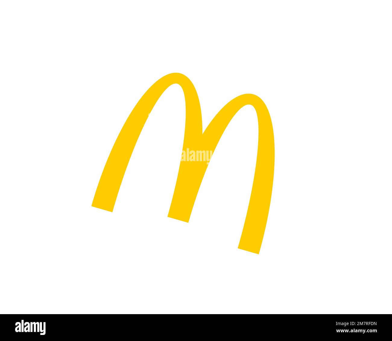 McDonald's, rotated logo, white background B Stock Photo - Alamy