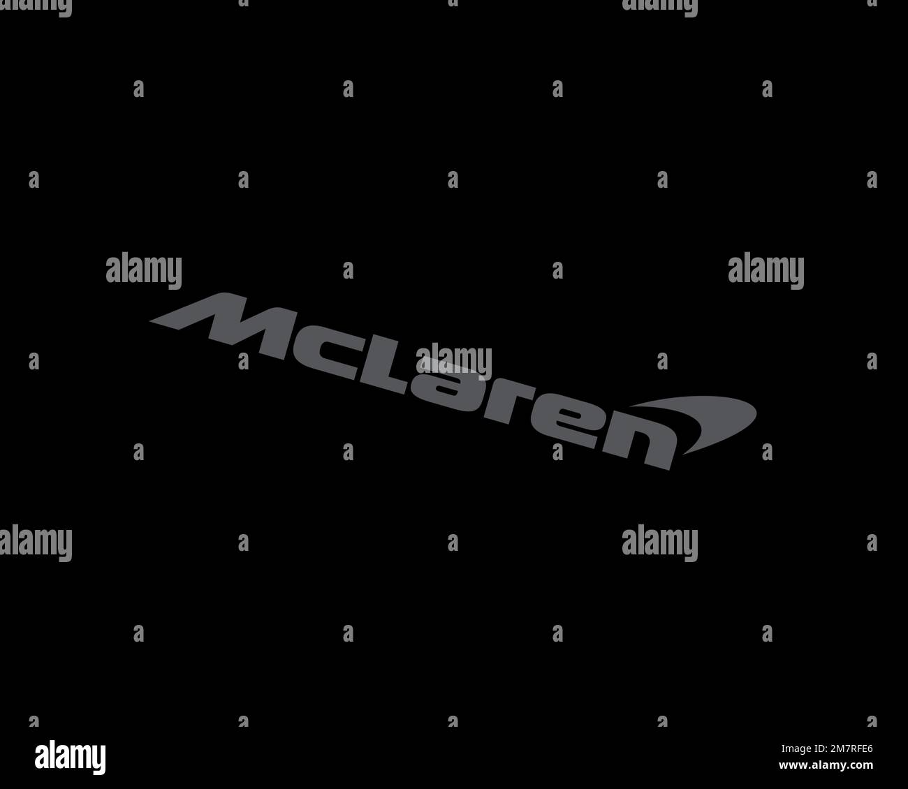 McLaren Group, rotated logo, black background B Stock Photo - Alamy
