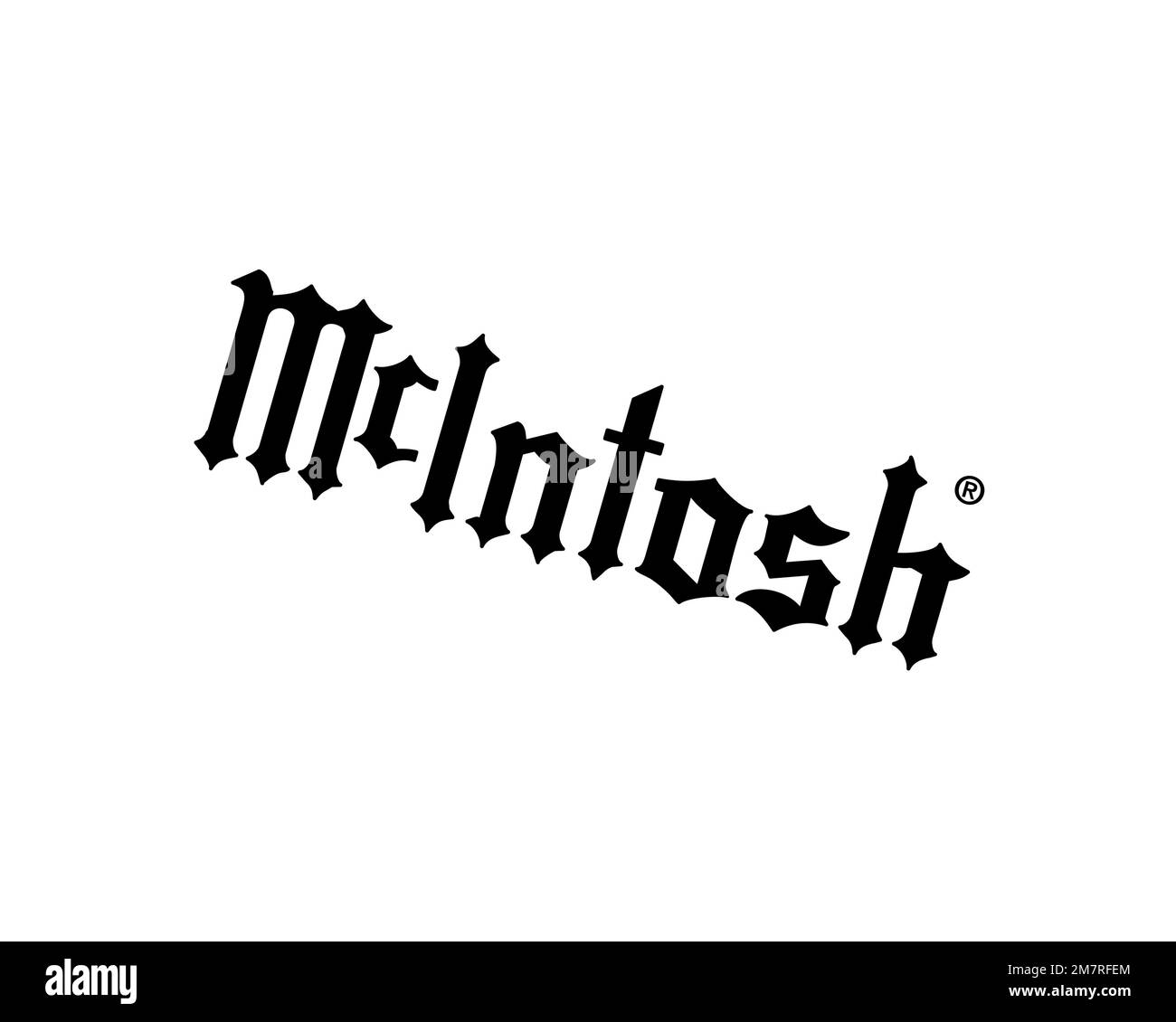 McIntosh Laboratory, rotated logo, white background B Stock Photo - Alamy