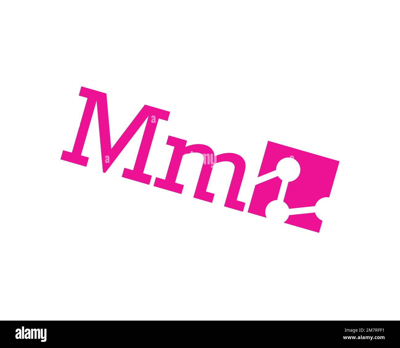 Media Molecule, rotated logo, white background B Stock Photo - Alamy