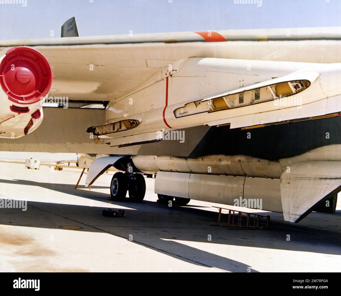 A view of a B-52G Stratofortress aircraft pylon. Country: Unknown Stock ...