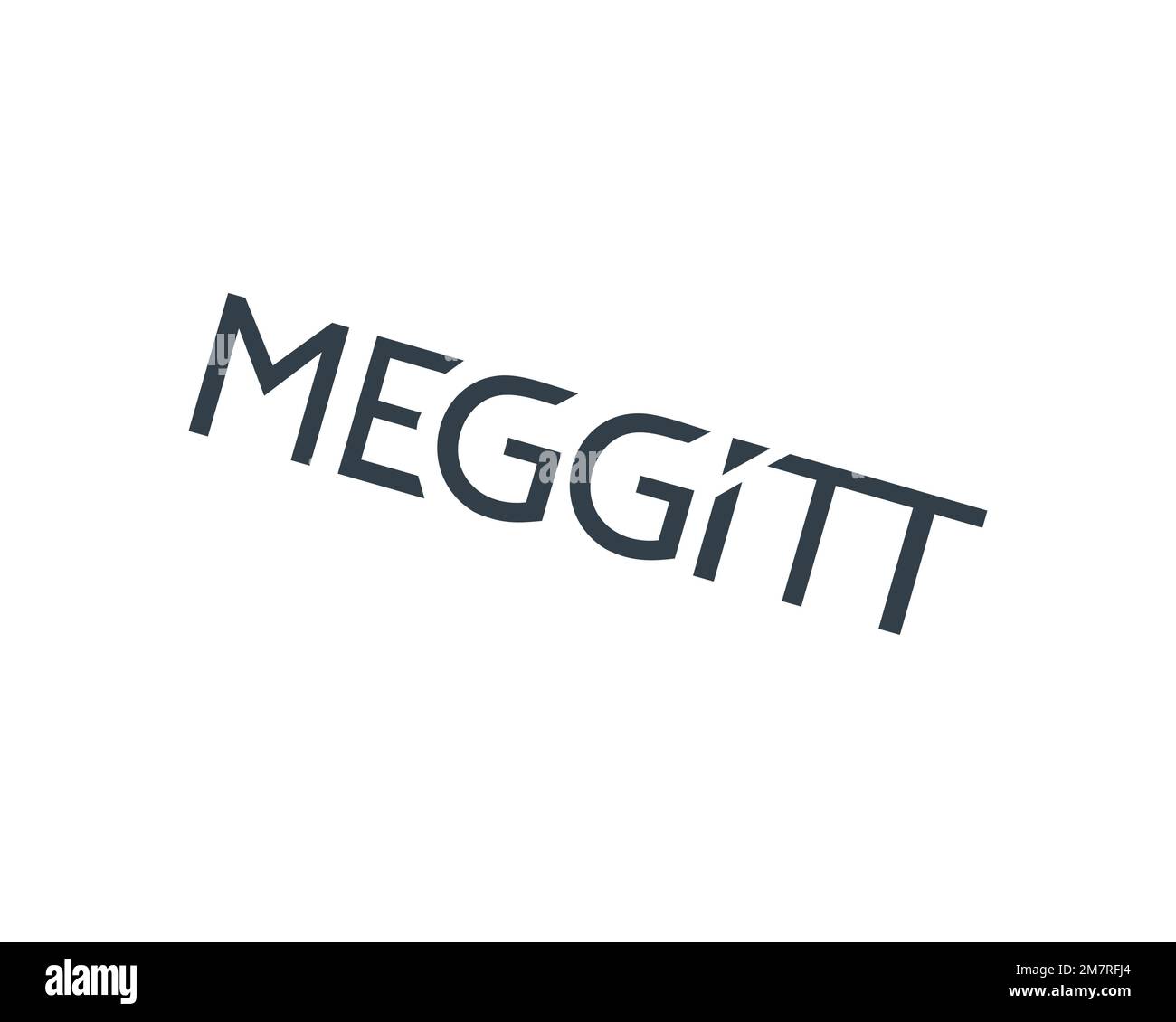 Meggitt PLC, rotated logo, white background B Stock Photo - Alamy