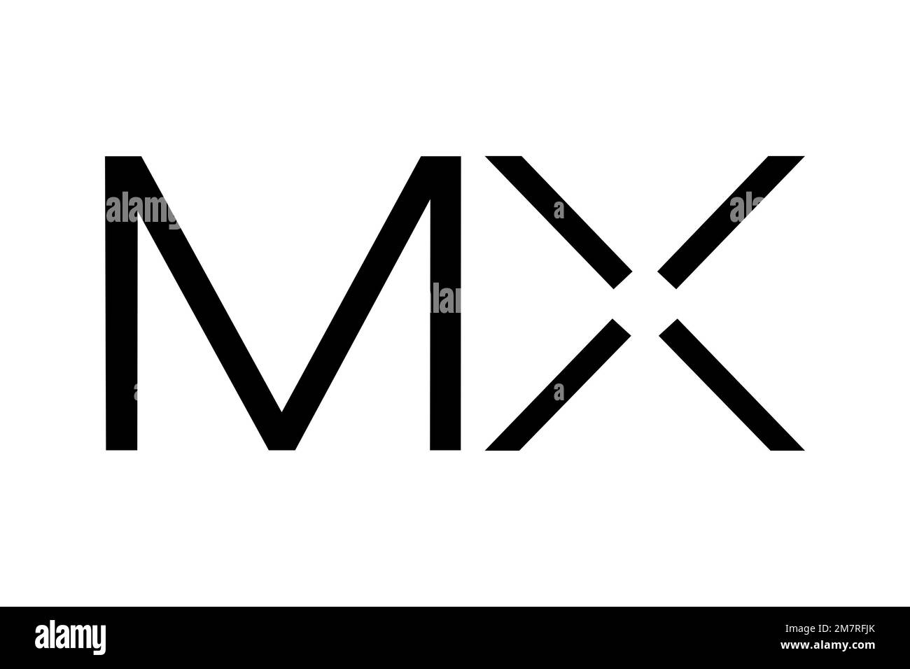 Mx brand logo Black and White Stock Photos & Images - Alamy