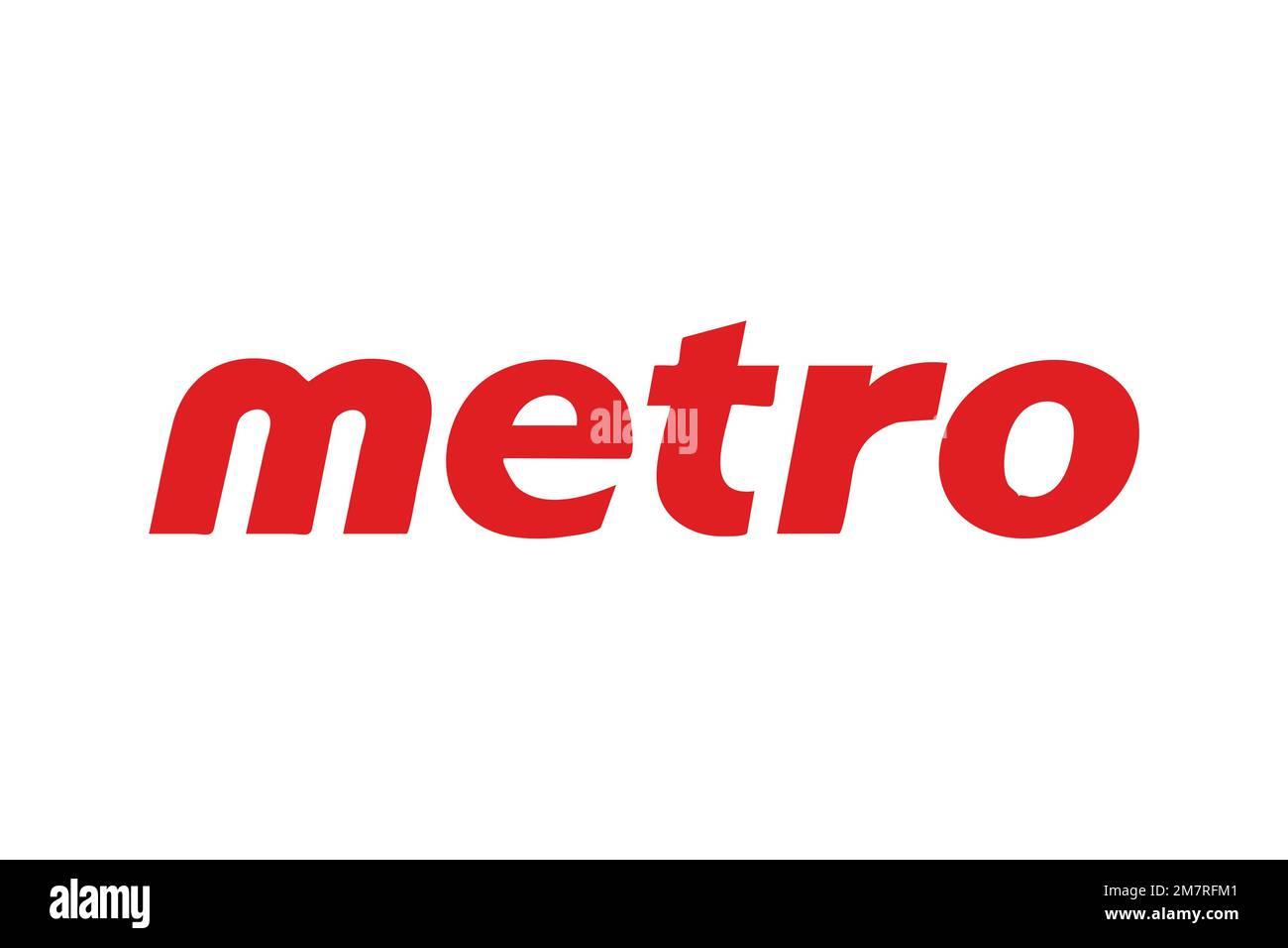 Metro Inc. logo, White background Stock Photo - Alamy