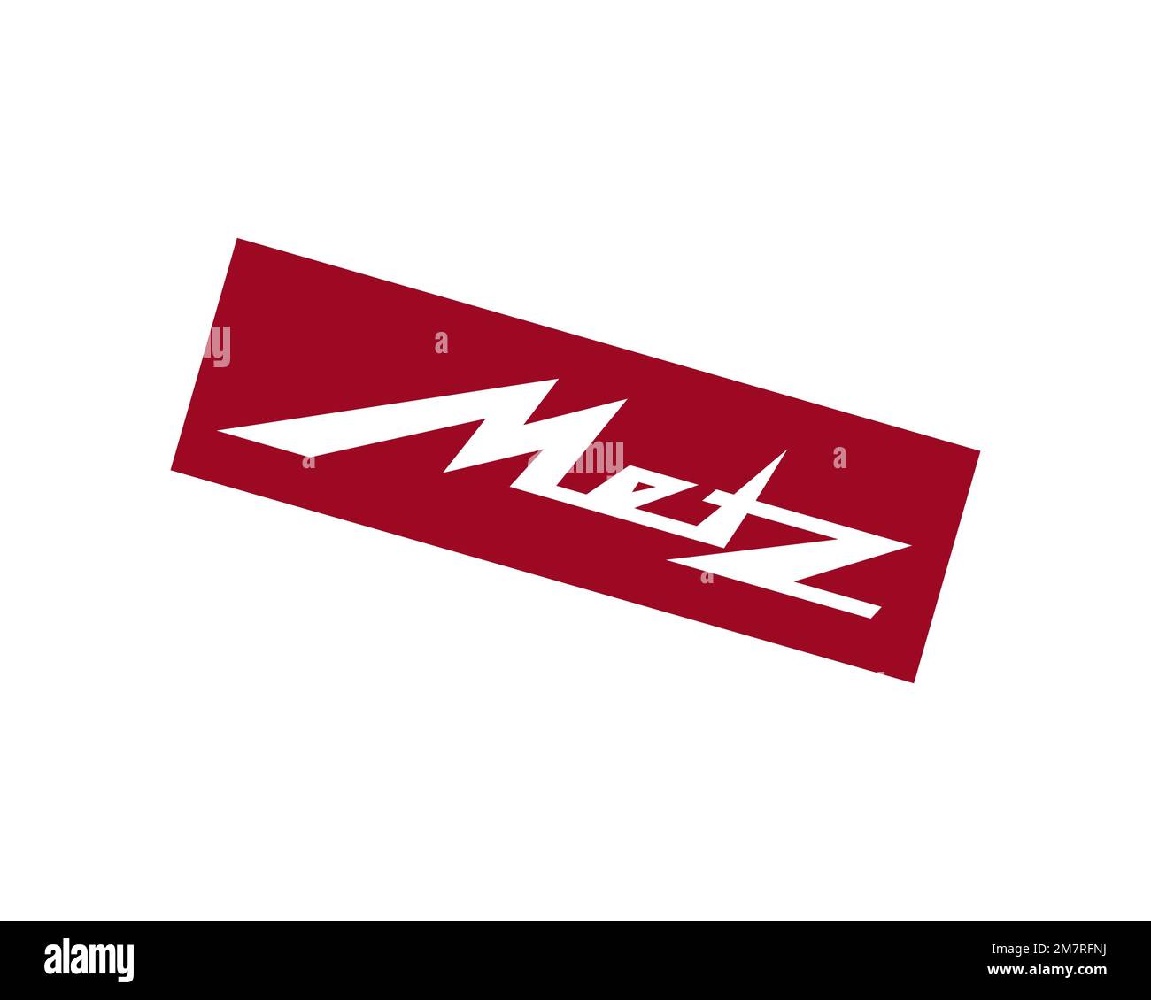 Metz company, rotated logo, white background B Stock Photo - Alamy