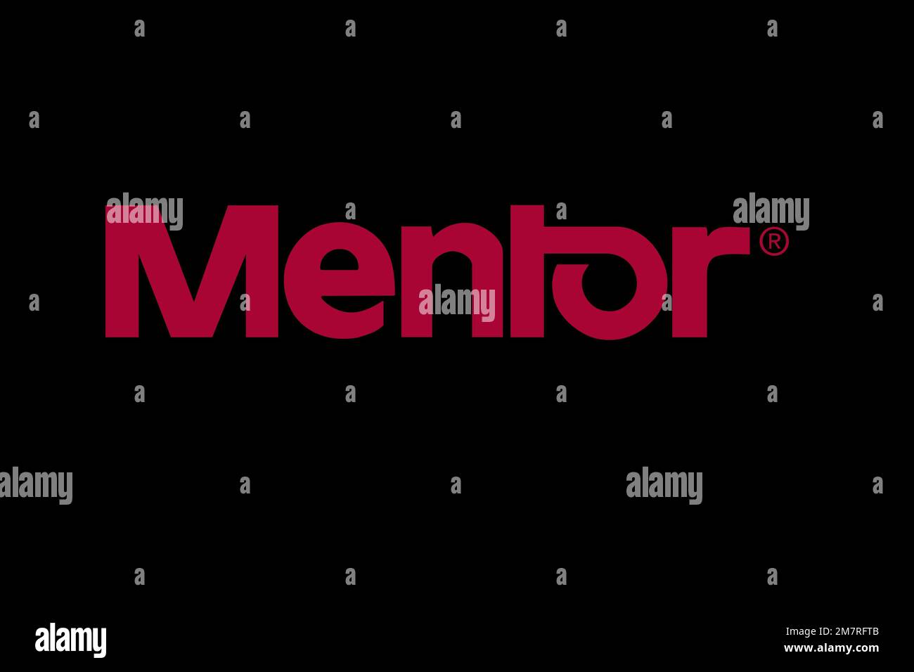 Mentor Graphics, Logo, Black background Stock Photo - Alamy