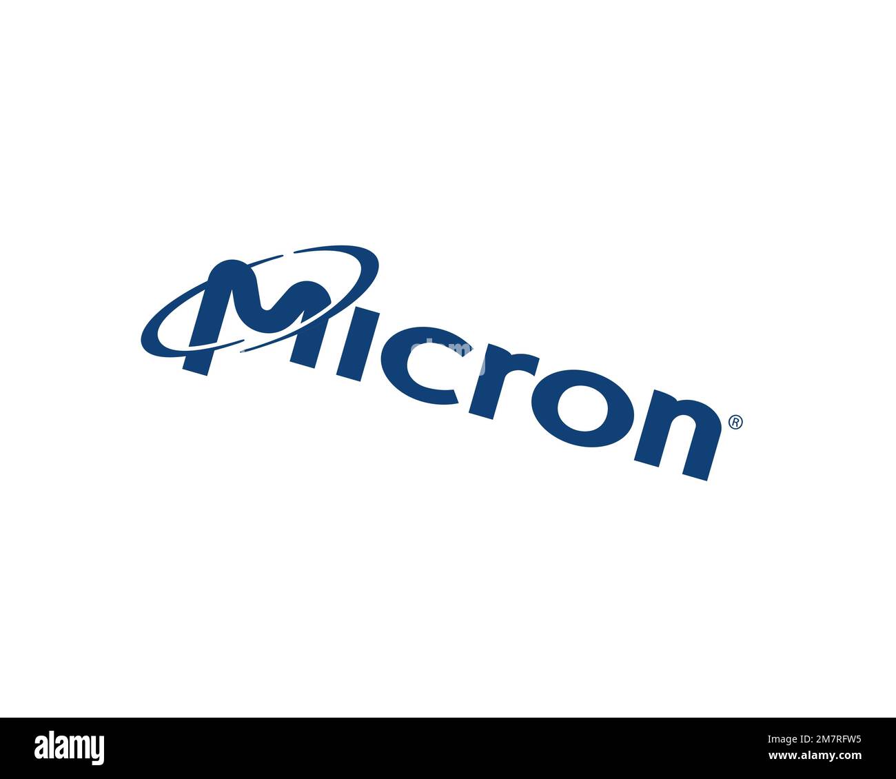 Micron Technology, rotated logo, white background B Stock Photo - Alamy