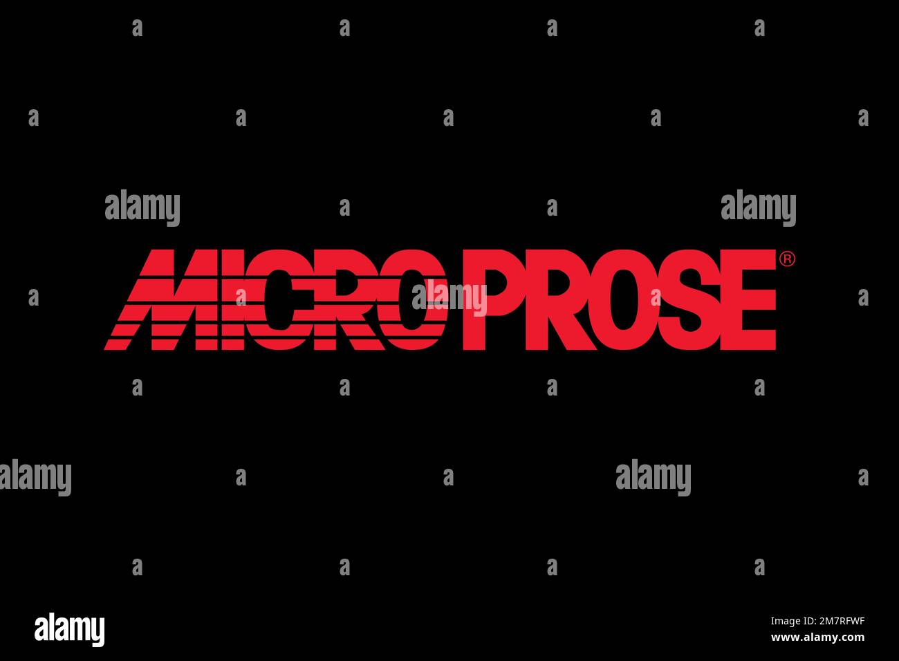MicroProse, Logo, Black background Stock Photo - Alamy