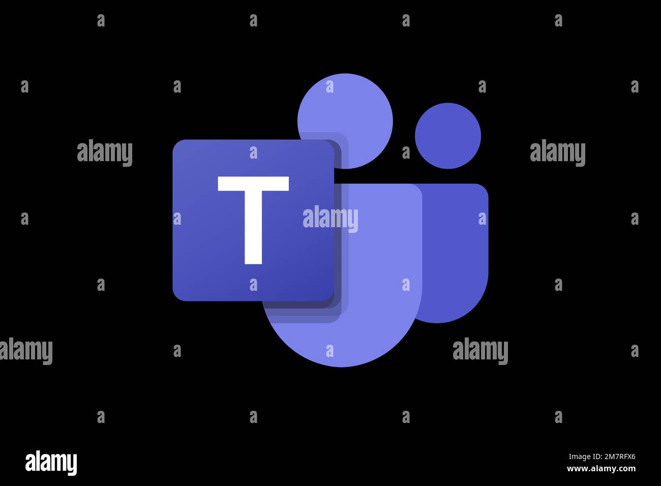 Microsoft Teams, Logo, Black background Stock Photo - Alamy