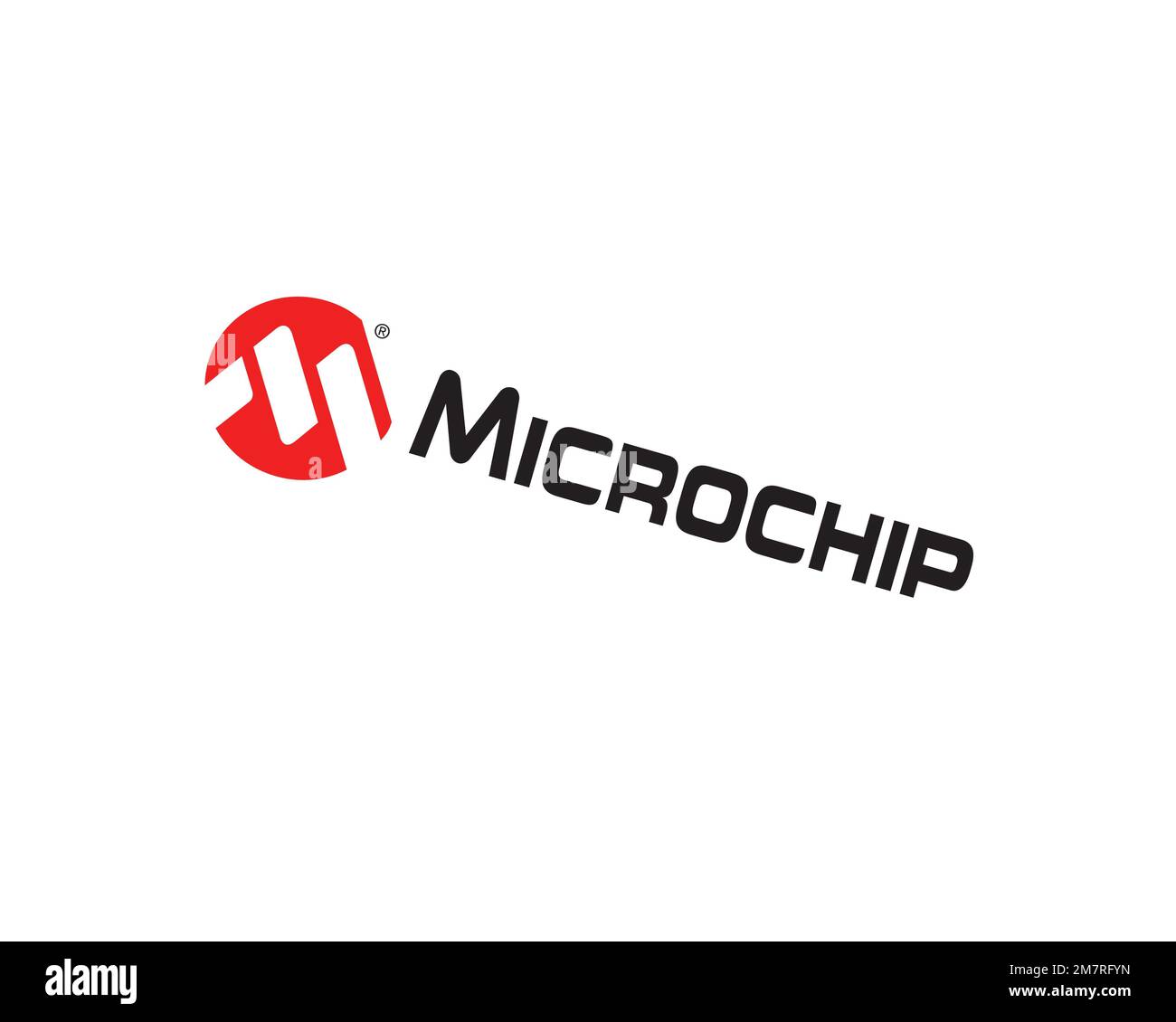 Microchip Technology, rotated logo, white background B Stock Photo - Alamy
