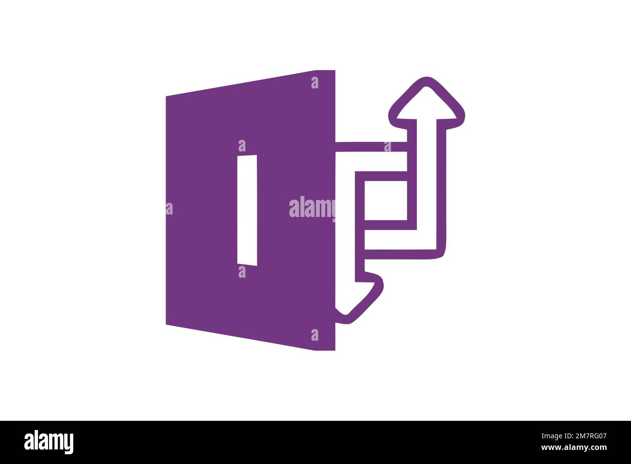 Microsoft InfoPath, Logo, White background Stock Photo - Alamy