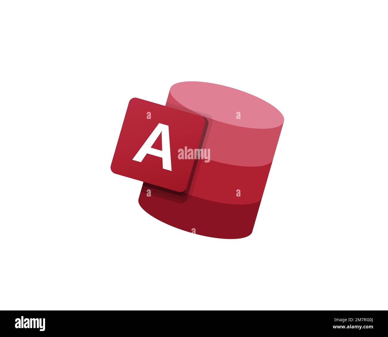 Microsoft Access, rotated logo, white background B Stock Photo - Alamy