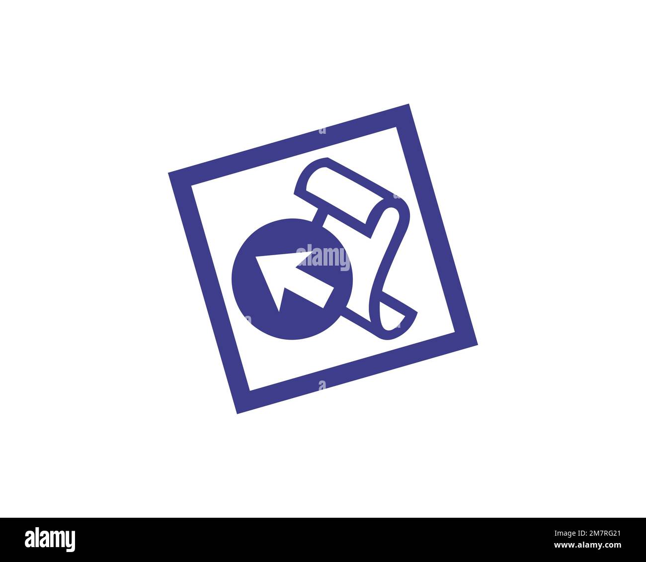 Microsoft FrontPage, rotated logo, white background Stock Photo - Alamy