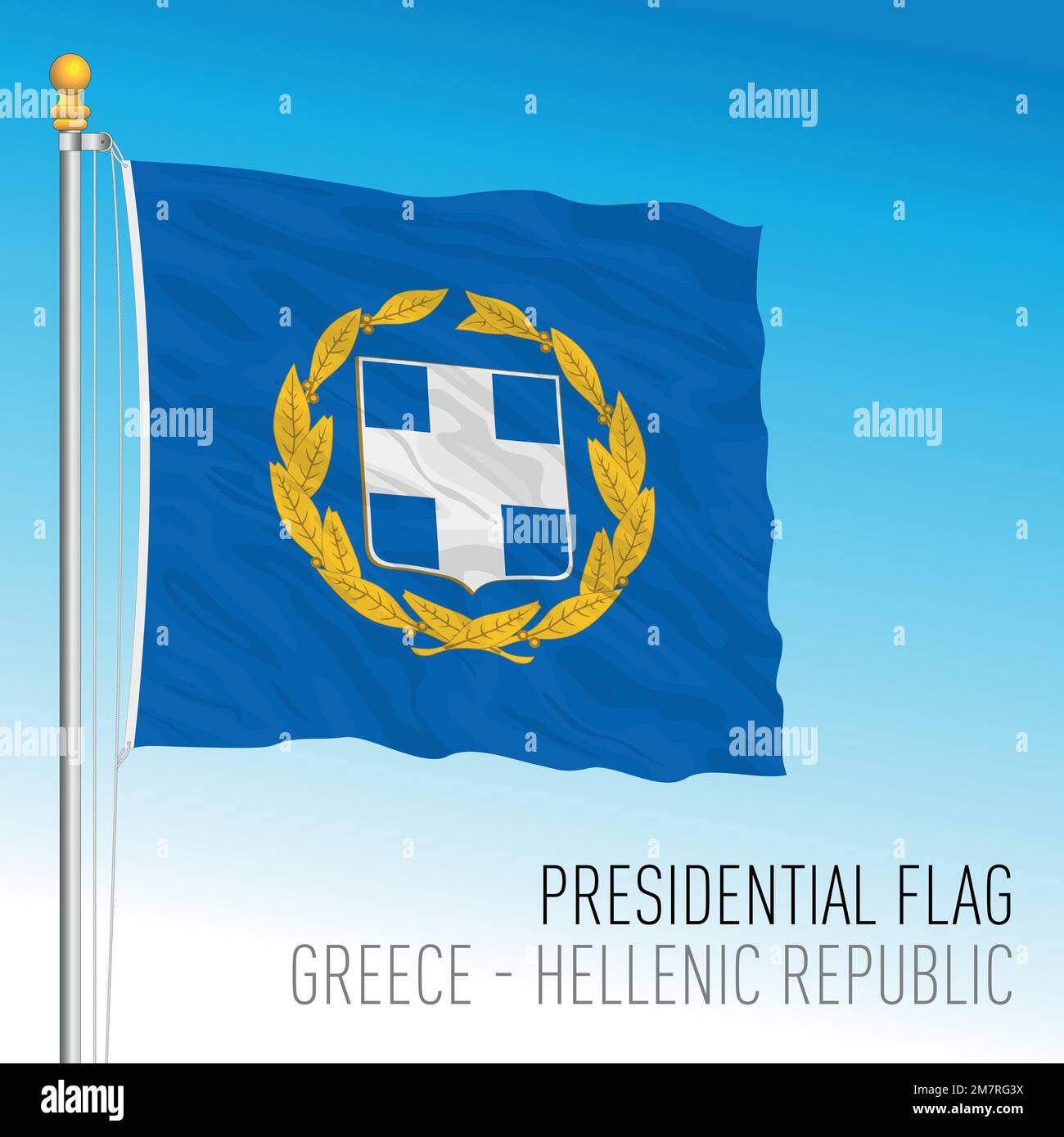 Crete flag Stock Vector Images - Alamy