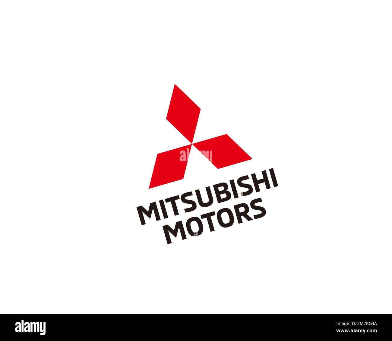 Mitsubishi Motors, rotated logo, white background Stock Photo - Alamy