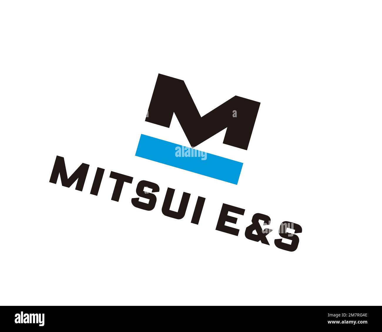 Mitsui Engineering & Shipbuilding, rotated logo, white background B ...