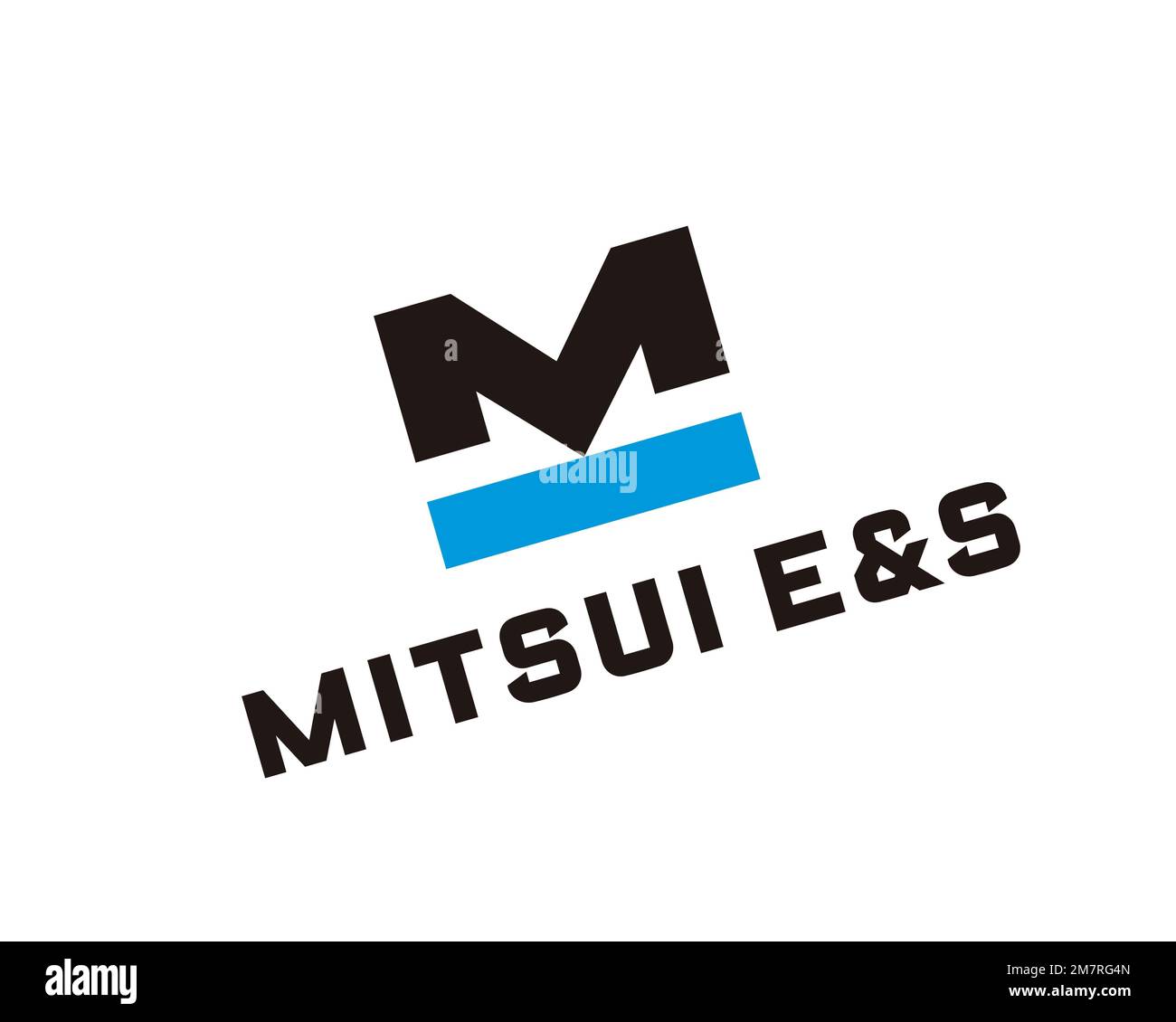 Mitsui Engineering & Shipbuilding, Rotated Logo, White Background Stock ...