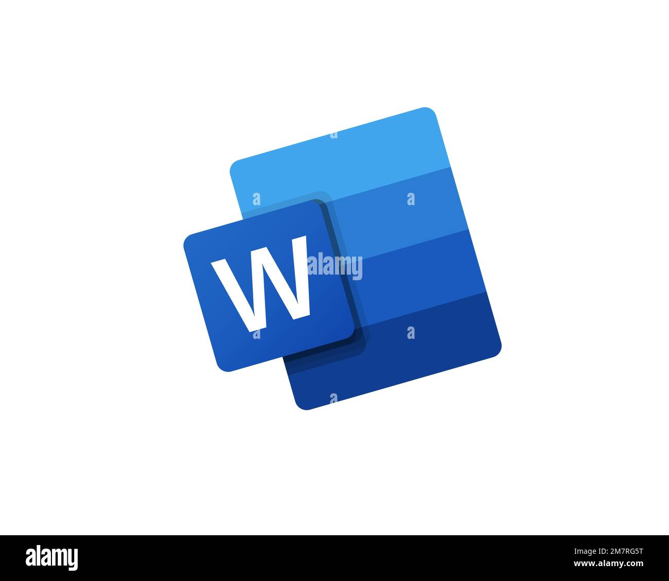 Microsoft Word, rotated logo, white background Stock Photo - Alamy