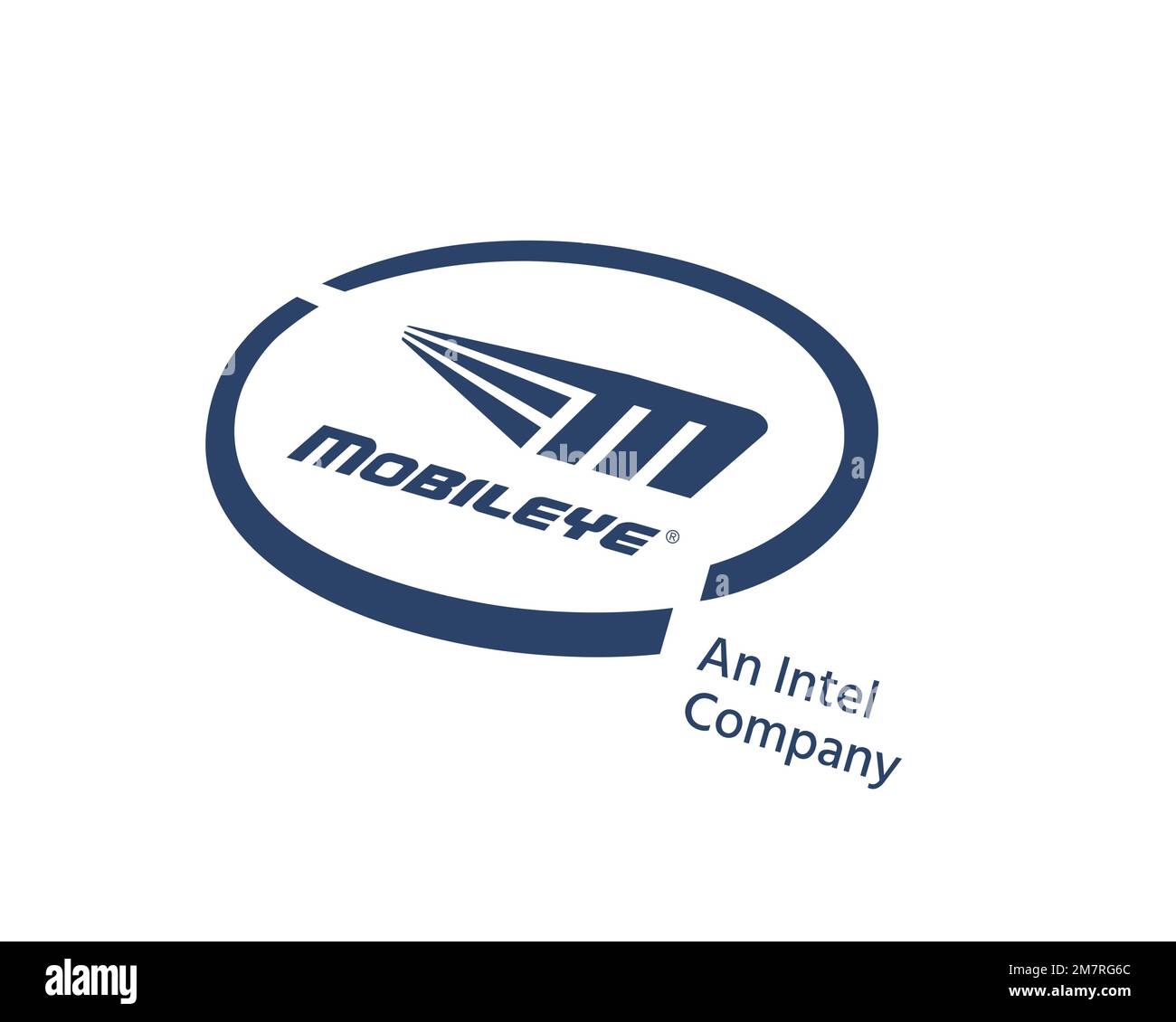 Mobileye, rotated logo, white background B Stock Photo - Alamy