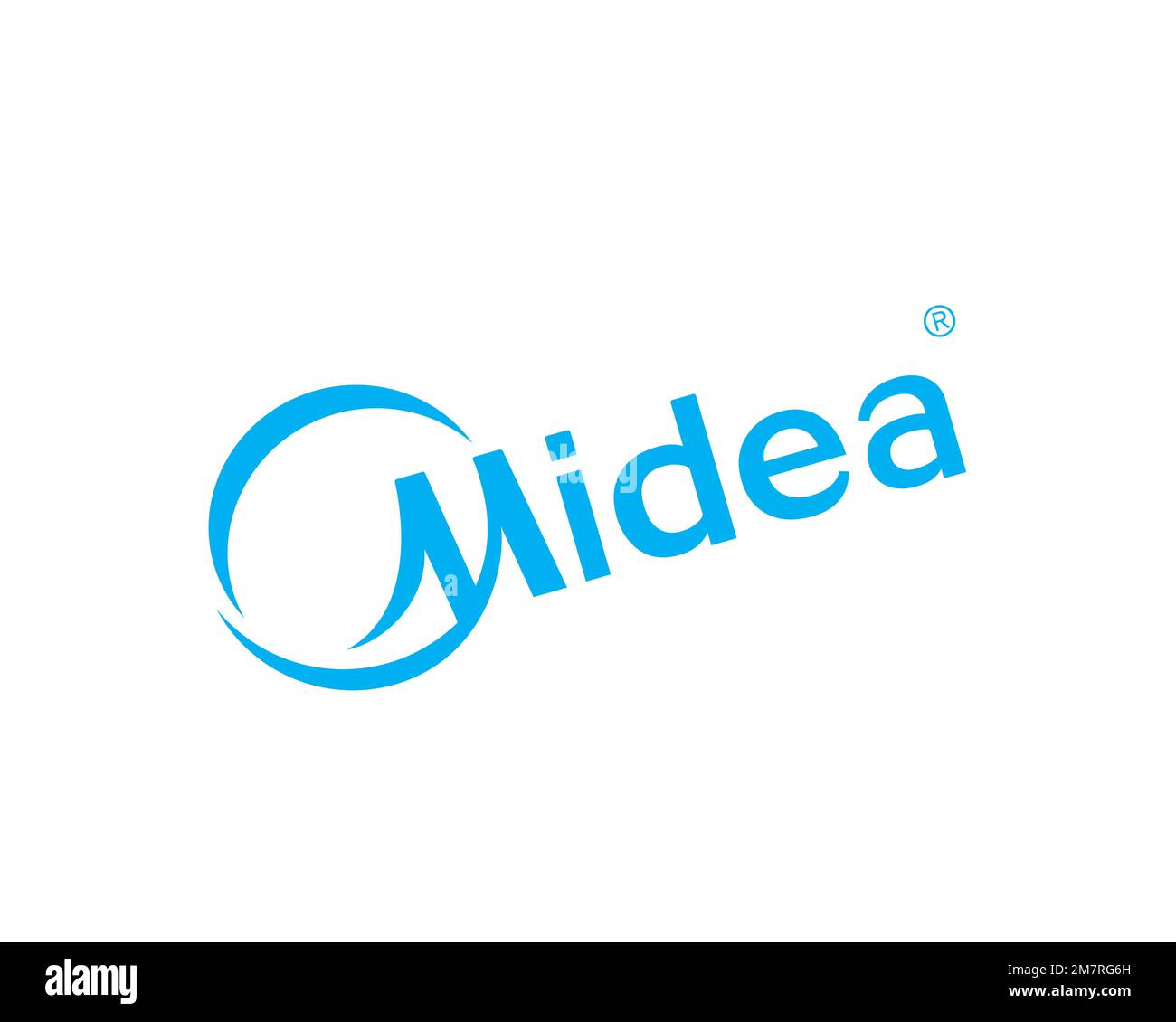 Midea Group, rotated logo, white background Stock Photo - Alamy